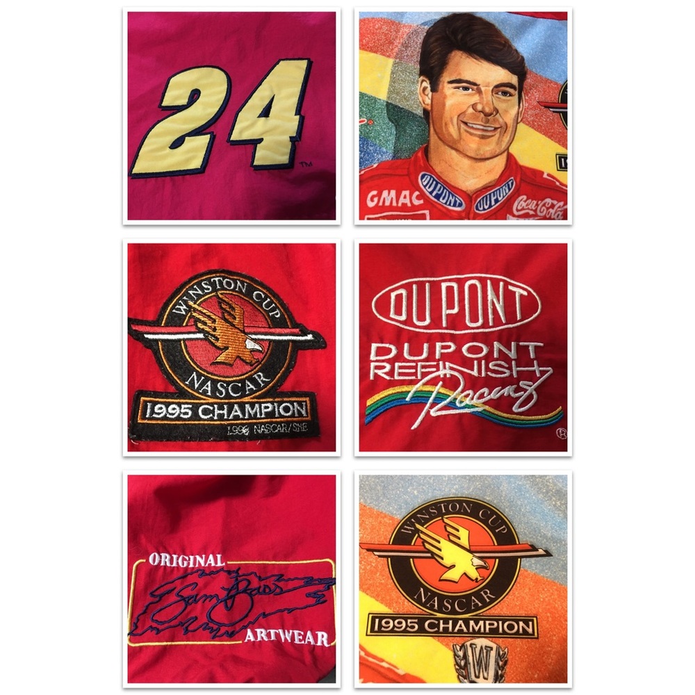 Rare Vtg 1995 Jeff Gordon Racing Jacket Nascar Speed … - Gem